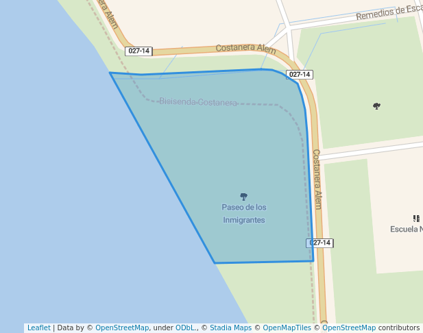 Paseo de los Inmigrantes in Chascomús | Map and Routes