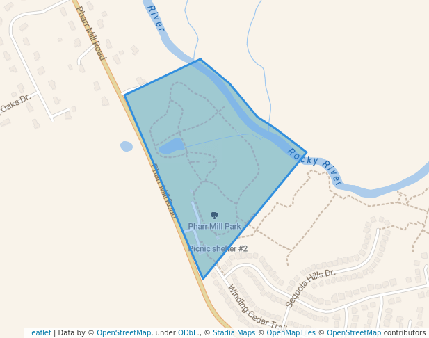 Pharr Mill Park in Harrisburg | Map and Routes