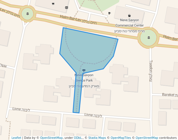 Neve Savyon Sience Park in Or Yehuda | Map and Routes
