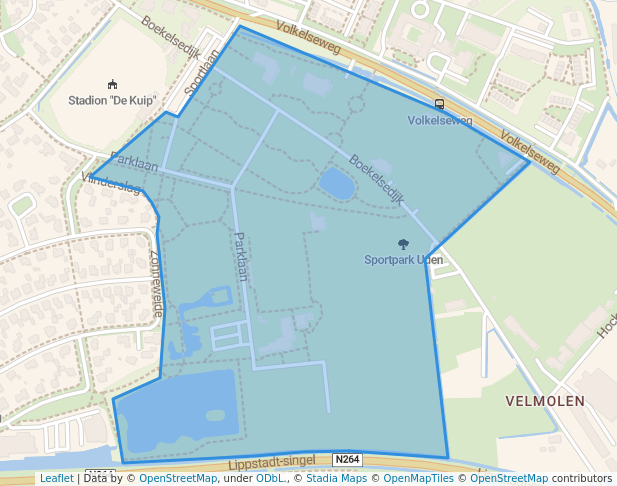 Sportpark Parkzicht in Uden | Map and Routes