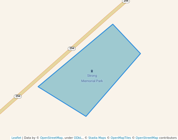 Strong Memorial Park in Elkhart | Map and Routes