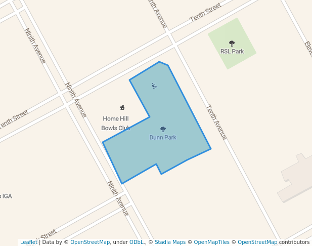 Dunn Park in Home Hill | Map and Routes