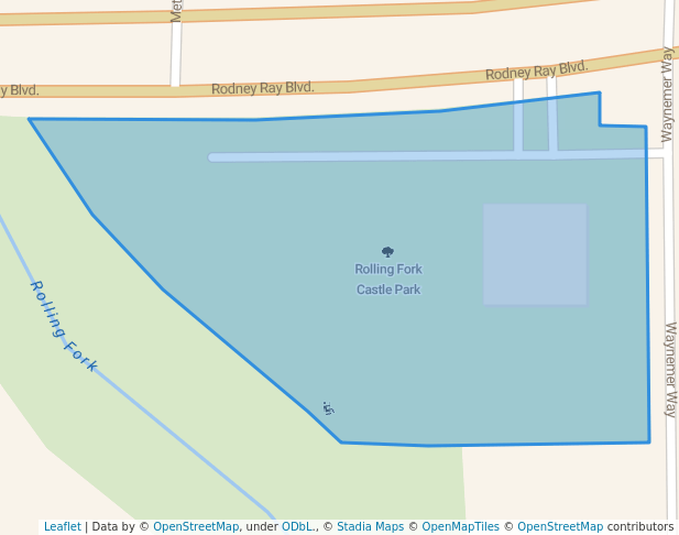 Rolling Fork Castle Park in Houston | Map and Routes