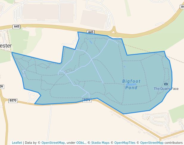Irchester Country Park in Irchester | Map and Routes