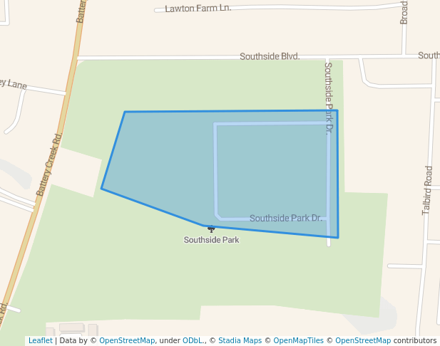 Southside Park in Beaufort | Map and Routes