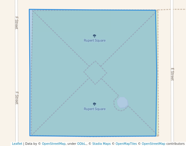 Rupert Square in Rupert | Map and Routes