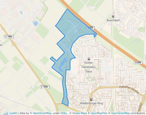 Grünzug Bonn Nord/ Alfter in Bonn | Map and Routes