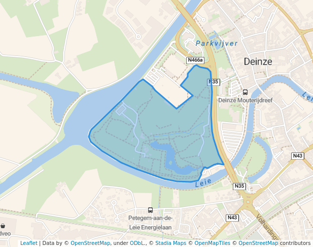 Brielmeersen in Deinze | Map and Routes