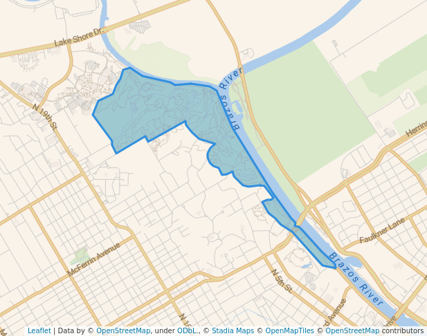 Cameron Park in Waco | Map and Routes