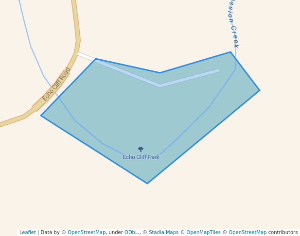 Echo Cliff Park in Topeka | Map and Routes