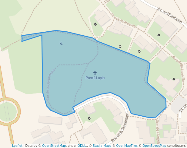Parc à Lapin in Ottignies-Louvain-la-Neuve | Map and Routes