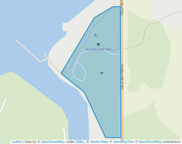 Anclote Gulf Park in Holiday | Map and Routes