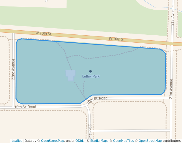 Luther Park in Greeley | Map and Routes