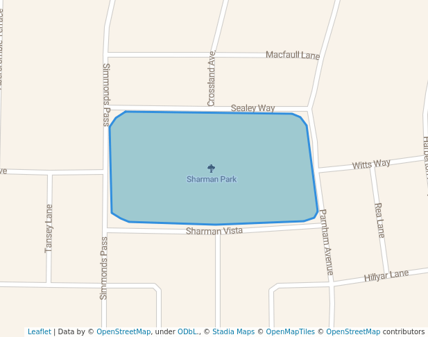 Sharman Park in Ellenbrook | Map and Routes