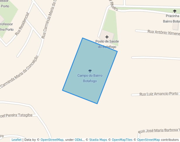 Campo do Bairro Botafogo in Carmo | Map and Routes