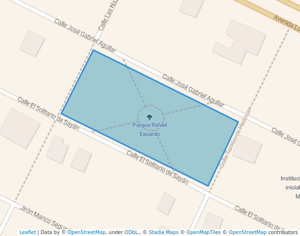 Parque Rafael Escardo in San Miguel | Map and Routes