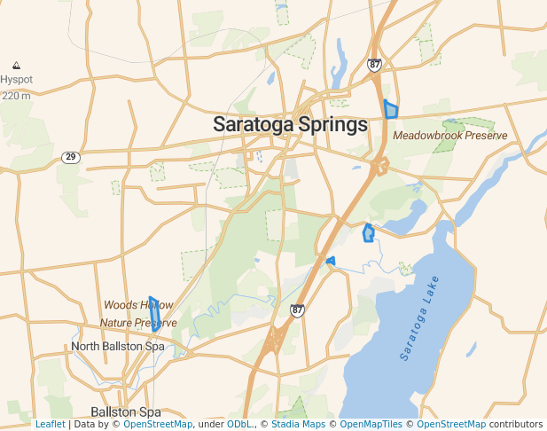 Saratoga Springs Open Space in Saratoga Springs | Map and Routes