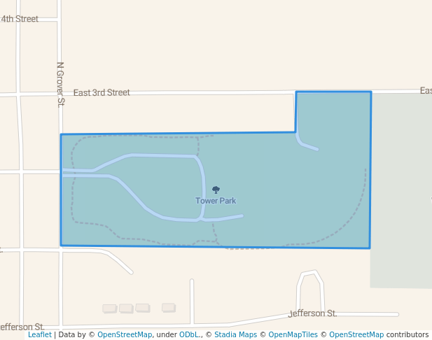 Tower Park in Warren | Map and Routes