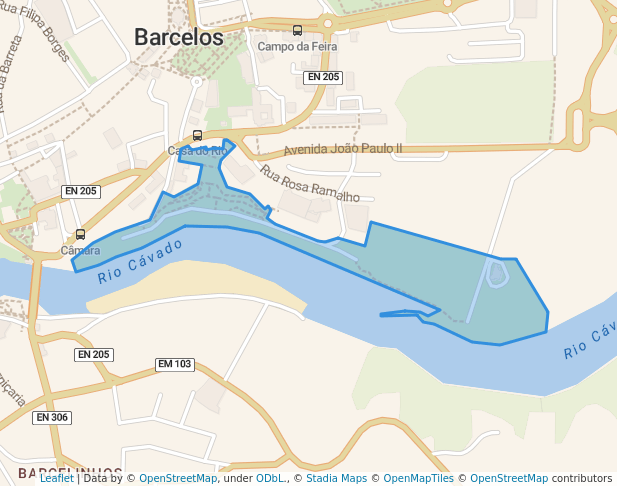 Parque Ribeirinho de Barcelos in Barcelos | Map and Routes