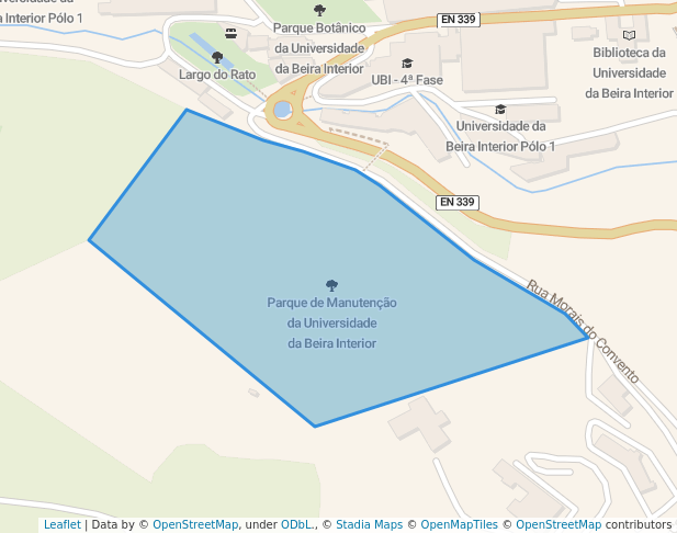 Parque de Manutenção da Universidade da Beira Interior in Covilhã | Map ...