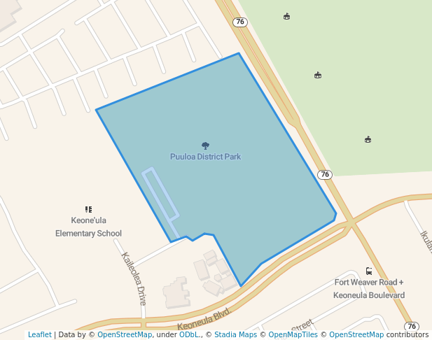 Puuloa District Park in Ewa Beach | Map and Routes