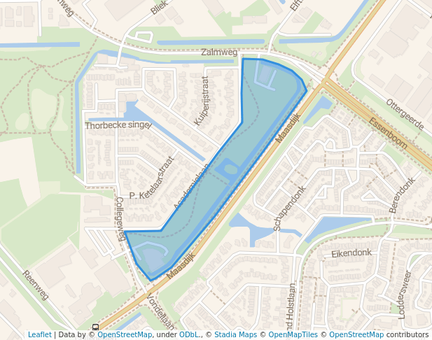 Park Achter De Hoeven in Raamsdonksveer | Map and Routes