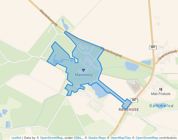 Marienborg in Stege | Map and Routes