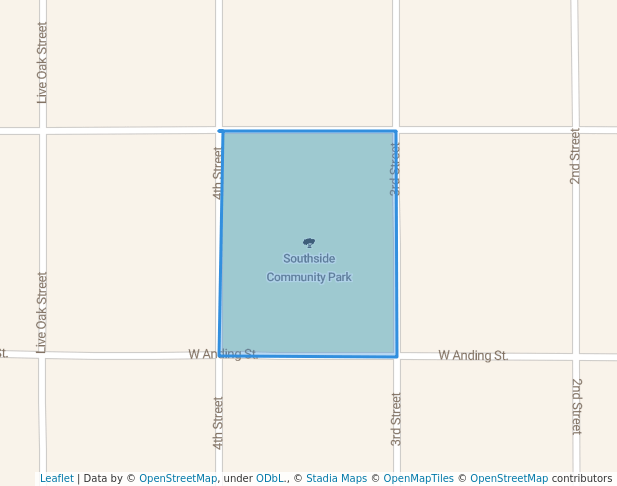 Southside Community Park in Rayne | Map and Routes