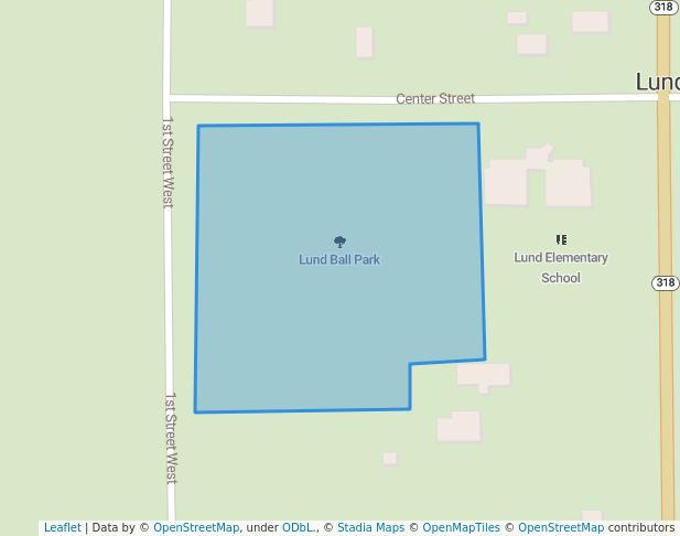 Lund Ball Park in Lund | Map and Routes