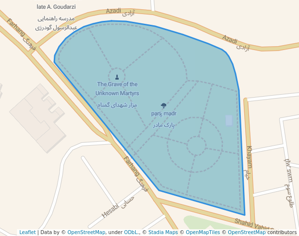 پارک مادر in Oshtorinan | Map and Routes