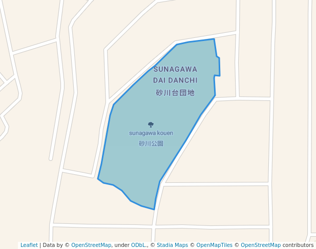 砂川公園 in Sennan | Map and Routes