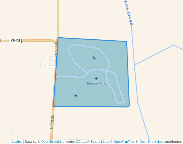 Elmore Park in Chetopa | Map and Routes