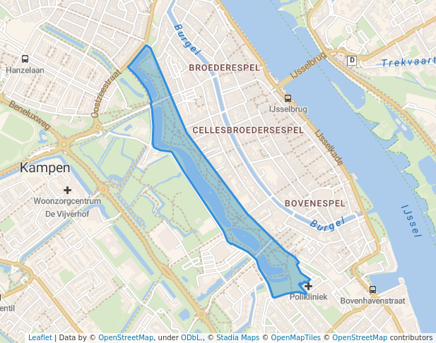 Stadspark in Kampen | Map and Routes