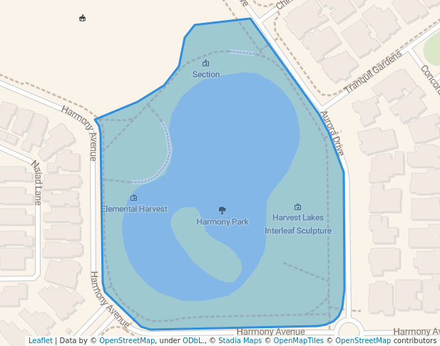 Harmony Park in Atwell | Map and Routes