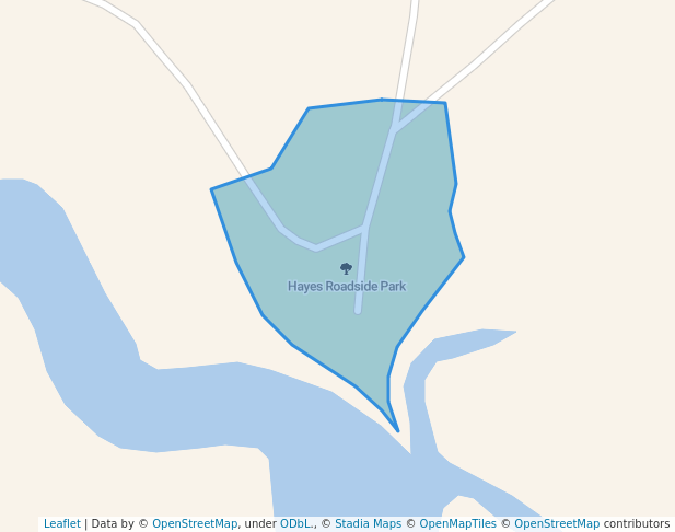 Hayes Roadside Park in Hayes | Map and Routes