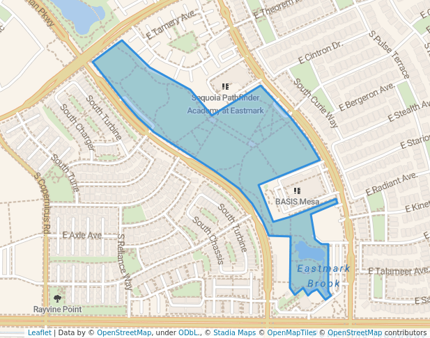Eastmark Great Park in Mesa | Map and Routes