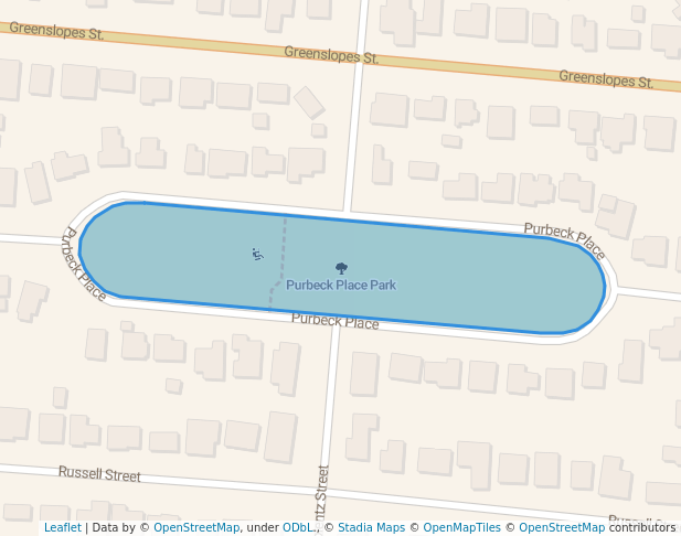 Purbeck Place Park in Edge Hill | Map and Routes