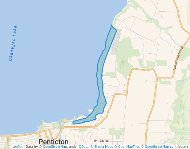 Esplanade in Penticton | Map and Routes