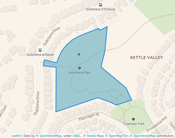 Quilchena Park in Kelowna | Map and Routes