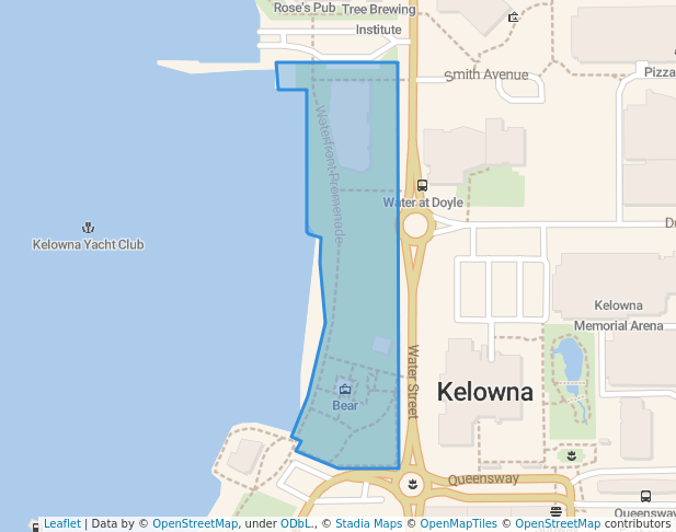 Stuart Park in Kelowna | Map and Routes