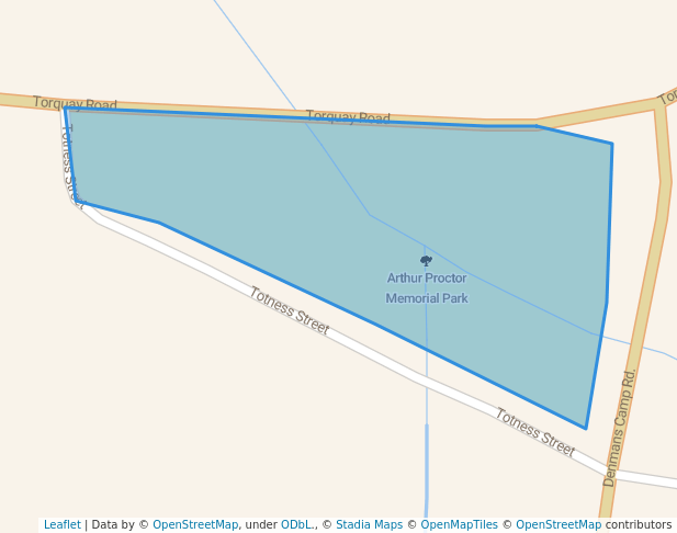 Arthur Proctor Memorial Park in Scarness | Map and Routes