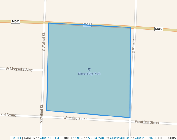 Dixon City Park in Dixon | Map and Routes