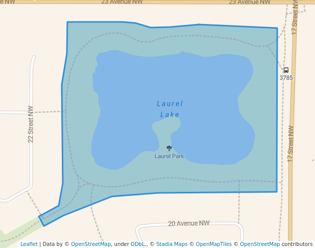 Laurel Park in Edmonton | Map and Routes