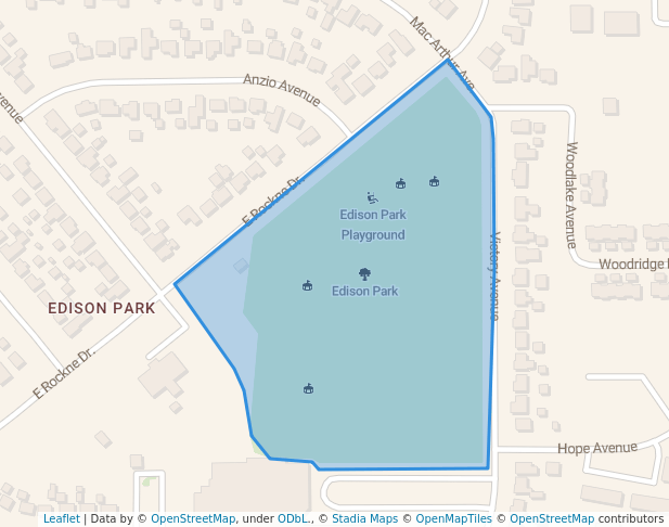 Edison Park in South Bend | Map and Routes