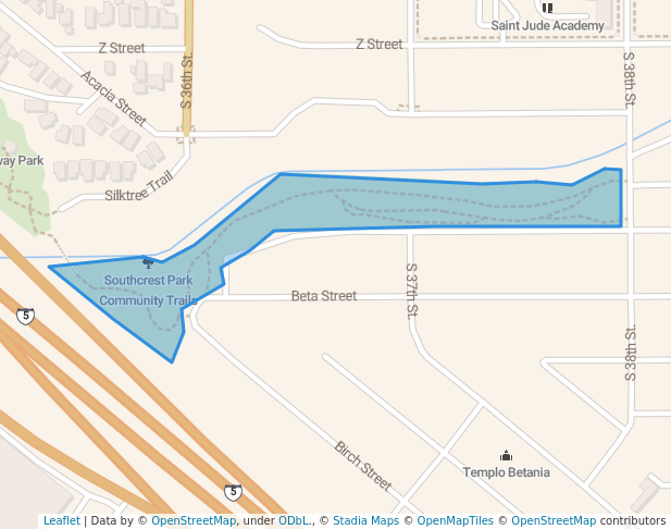 Southcrest Park Community Trails in San Diego | Map and Routes