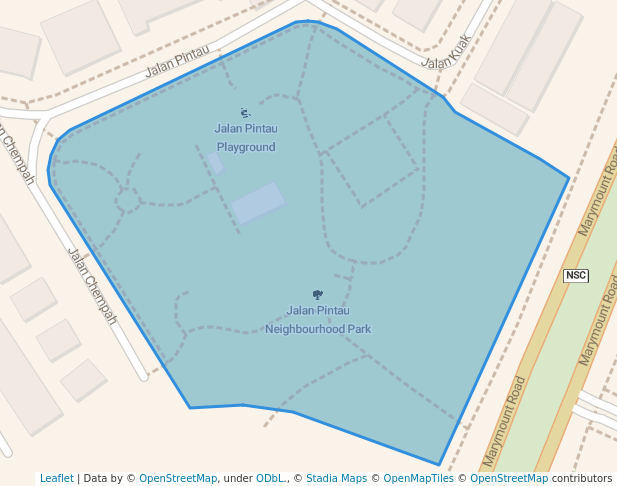 Jalan Pintau Neighbourhood Park in Singapore | Map and Routes