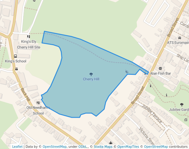 Cherry Hill in Ely | Map and Routes