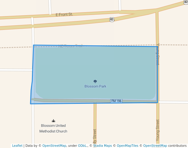 Blossom Park in Blossom | Map and Routes