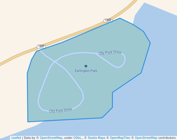 Earlington Park in Earlington | Map and Routes