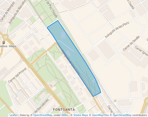 Parc de Can Corts in Cornellà de Llobregat | Map and Routes
